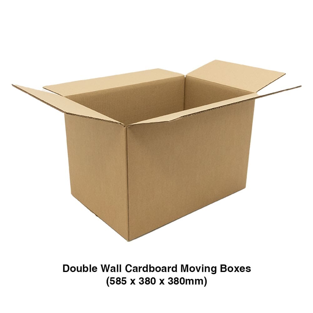 Double Wall Cardboard Moving Boxes 585 x 380 x 380mm (Pack of 15 ...